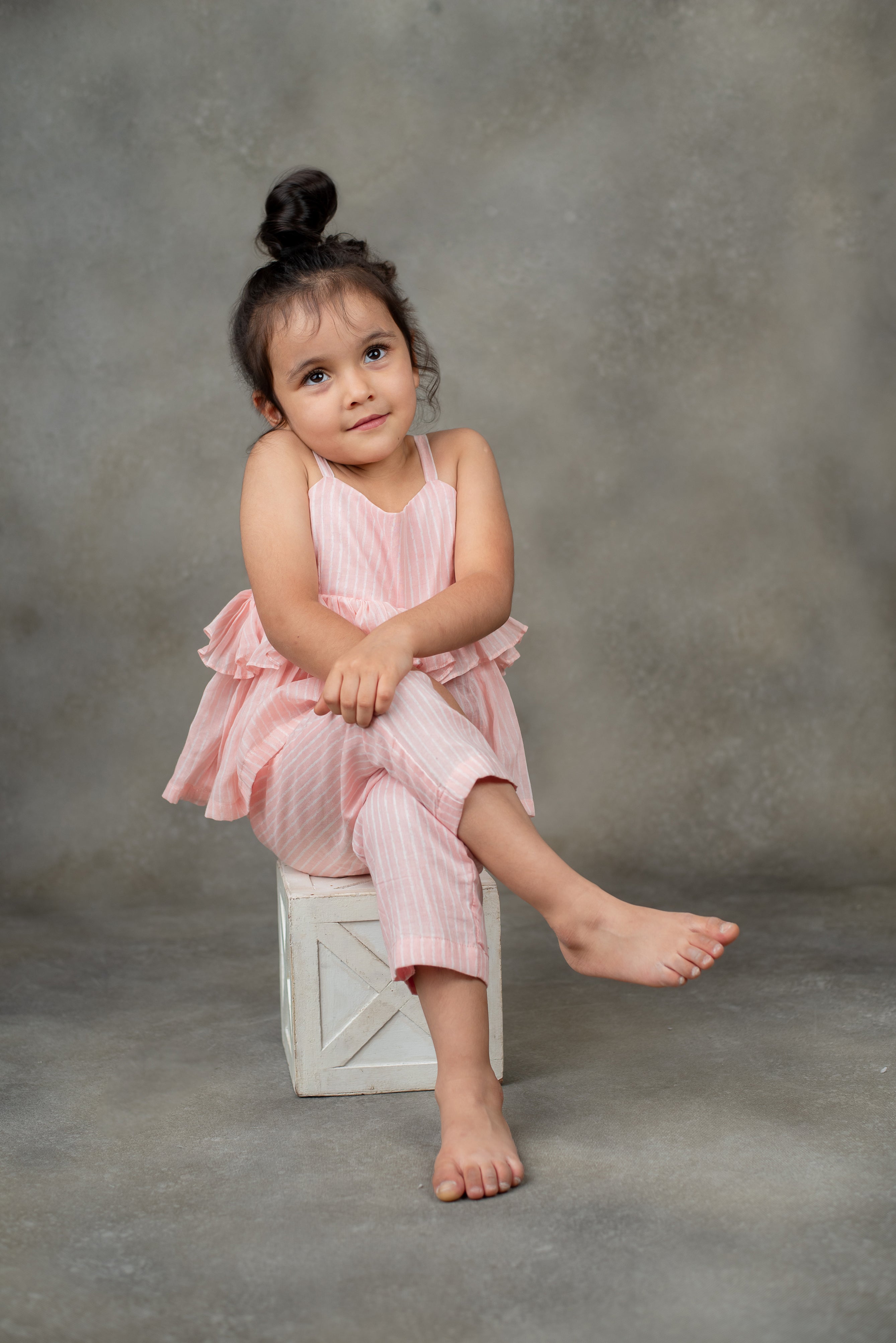 Peach Mul set – Magizham Boutique