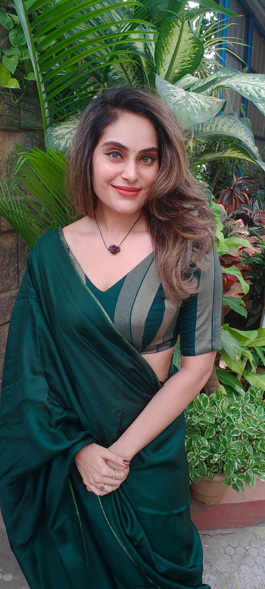 Anicham Green Saree – Magizham Boutique